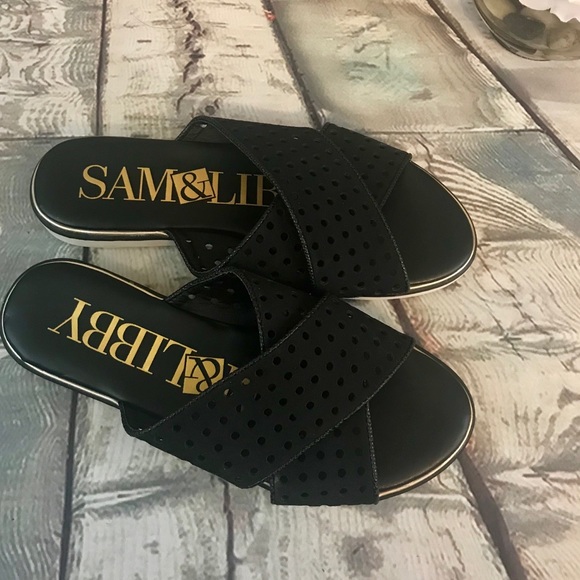 Sam & Libby | Shoes | Sam Libby Black Sandals | Poshmark